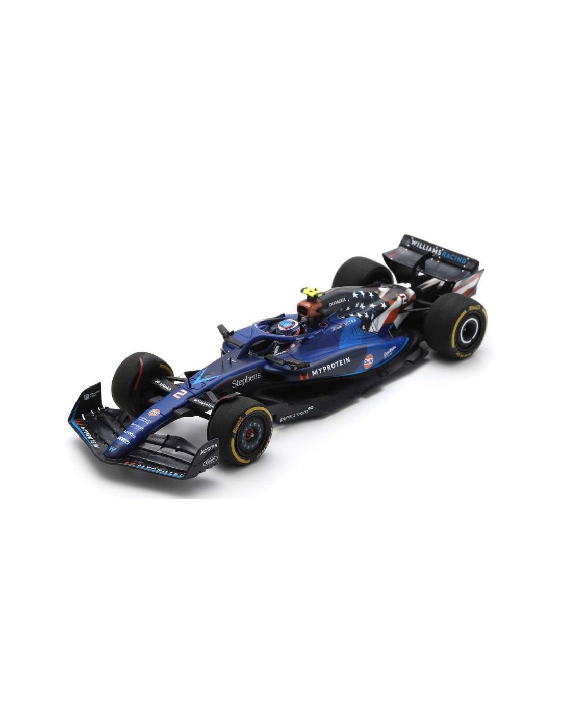 SPARK MODEL S8918 WILLIAMS FW45 N.2 USA GP 2023 L.SARGEANT 1:43 Modellino