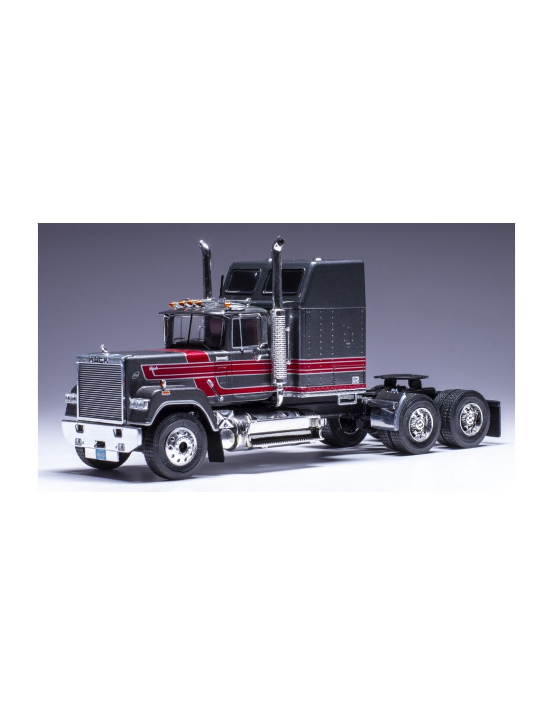 IXO MODEL TR187 MACK SUPERLINER MAGNUM 1985 MET.GREY 1:43 Modellino