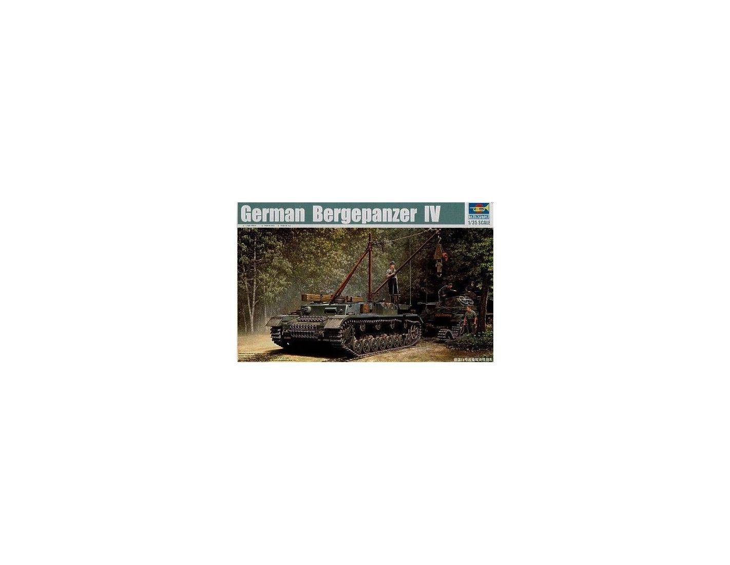 TRUMPETER 00389 GERMAN BERGEPANZER IV RECOVERY VEHICLE Modellino
