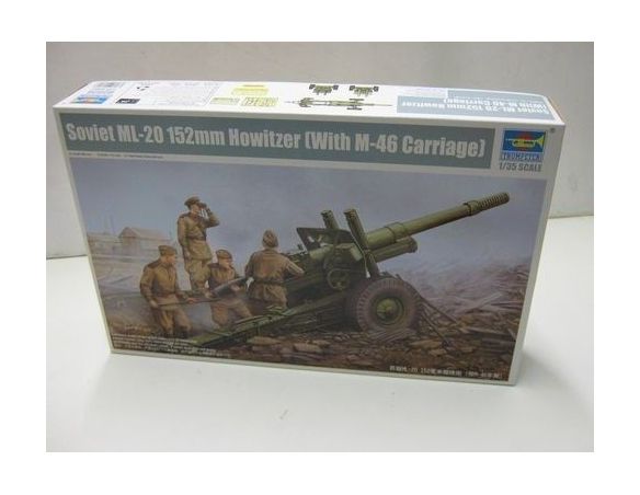 TRUMPETER 02324 SOVIET ML-20 152 mm HOWITZER WITH M-46 CARRIAGE Modellino