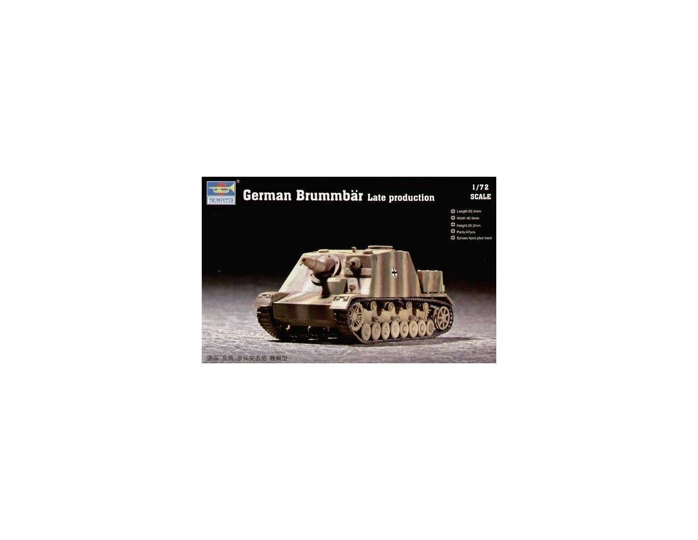 TRUMPETER 07212 GERMAN BRUMMBAR LATE PRODUCTION Modellino