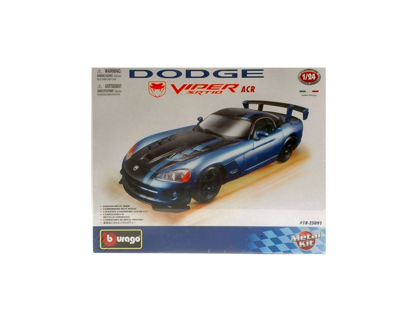 Bburago BU25091 DODGE VIPER SRT 10 ACR 2007 KIT 1:24 Modellino