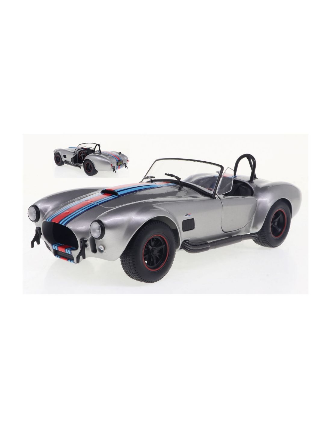 SOLIDO SL1804913 SHELBY COBRA 427 MKIISOLIDO WORKS M 1965 RACING SILVER ...