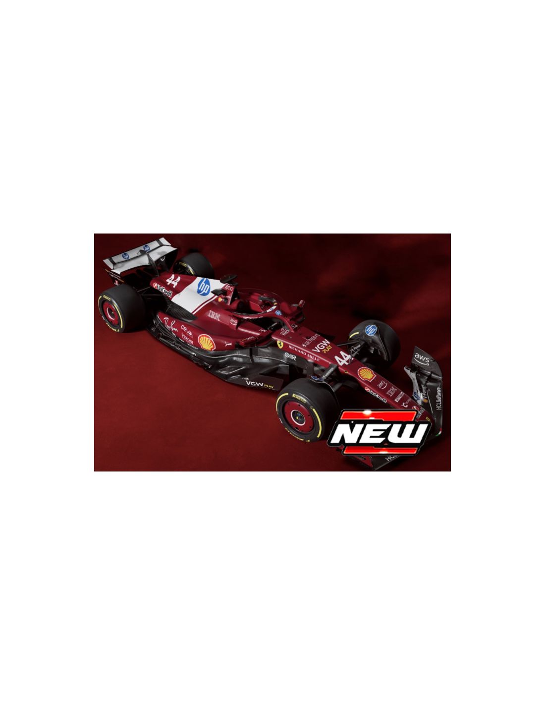 BBURAGO BU16822H FERRARI F1 N.44 LEWIS HAMILTON 2025 SIGNATURE 1:18 ...