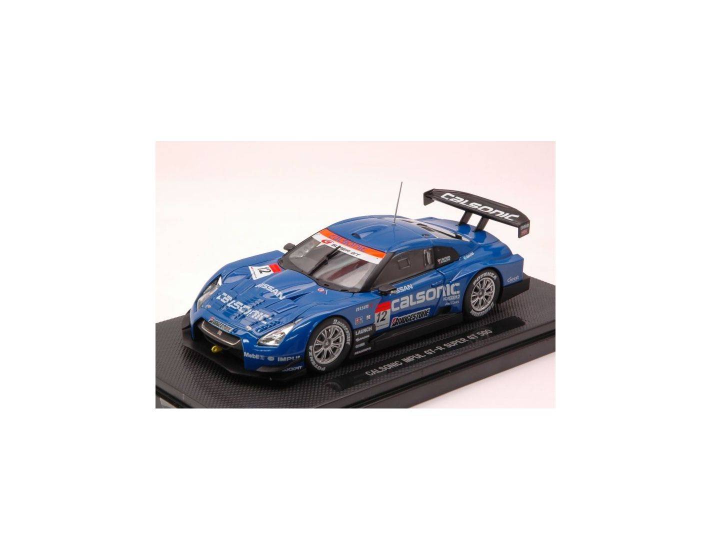 Ebbro EB44045 NISSAN GT-R R35 N.12 CALSONIC SUPER GT 2008 1:43 Modellino