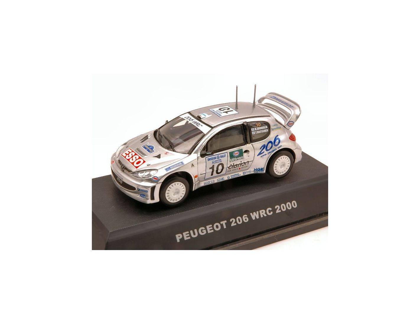 Jadi JD90020 PEUGEOT 206 WRC WINNER SWEDISH RALLY 2000 GRONHOLM-RAUTIANEN 1:43 Auto Rally - Car ...