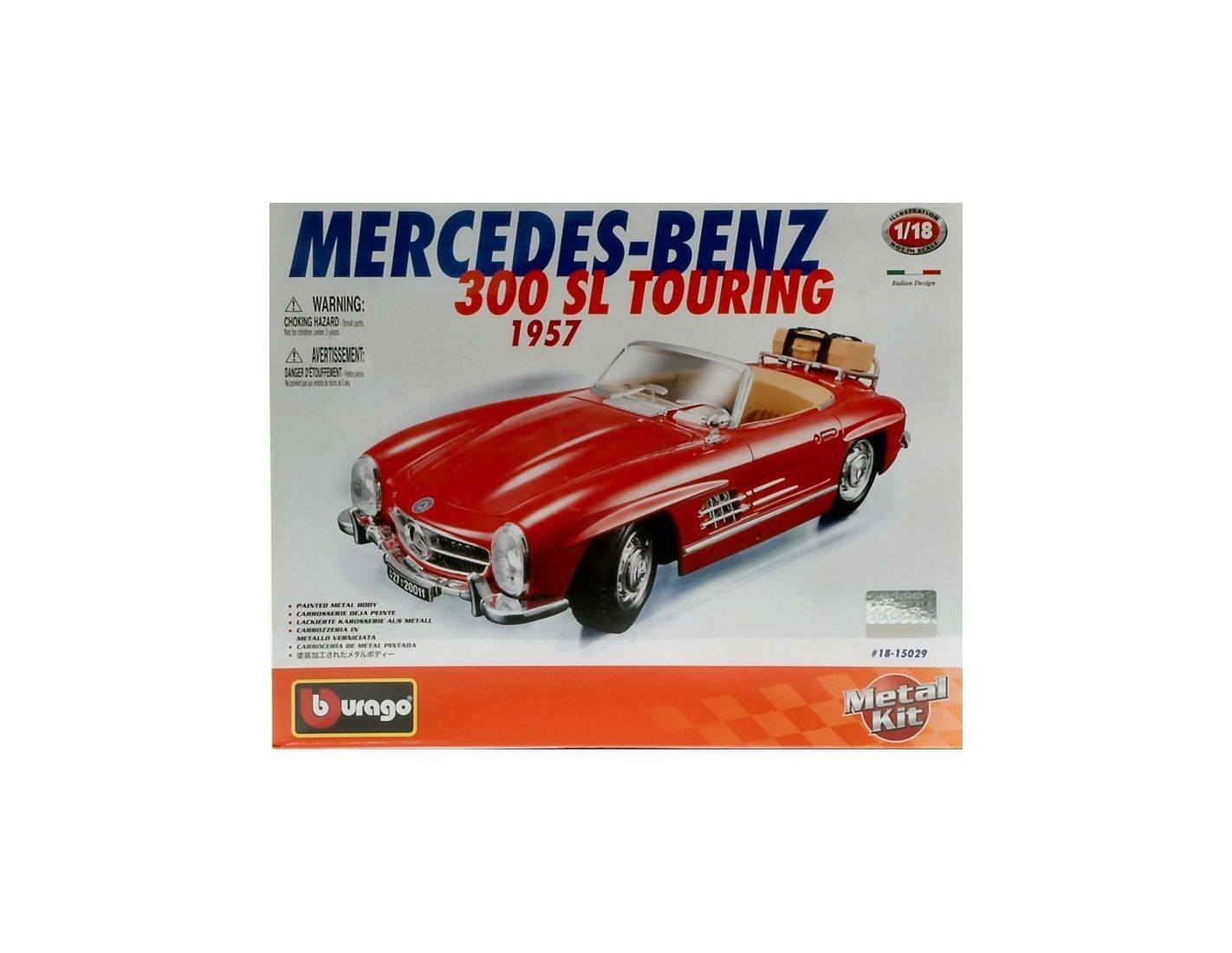 Bburago BU15029 MERCEDES 300 SL TOURING 1957 KIT 1:18 Modellino