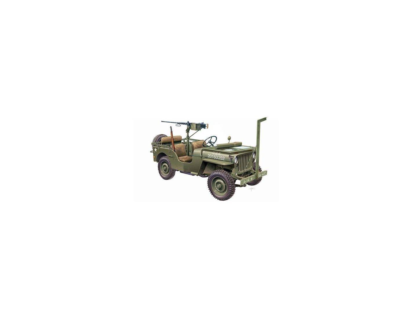 Italeri IT6351 WILLY'S JEEP W/M2 MACHINE GUN KIT 1:24 Modellino - Car ...