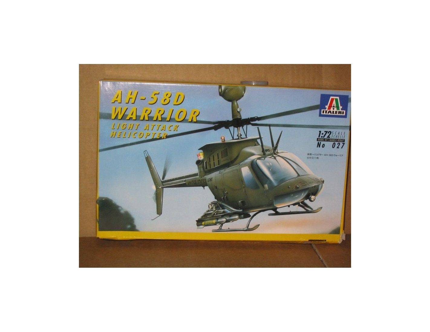 Italeri IT027 AH-58D WARRIOR Light Attack Helicopter kit 1:72 ...