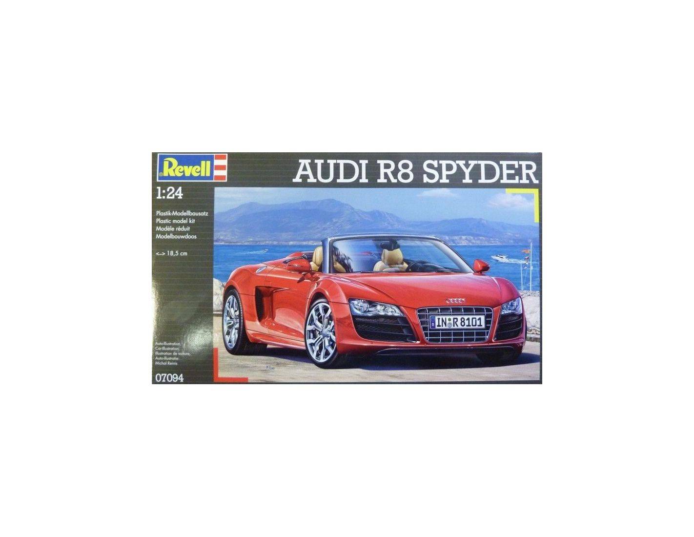 Revell 07094 Audi R8 Spyder Red 1:24 kit auto Modellino