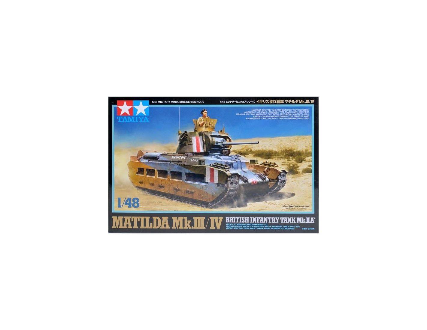 Tamiya TA32572 MATILDA MK III BRITISH INFANTRY TANK MK 1/48 KIT ...