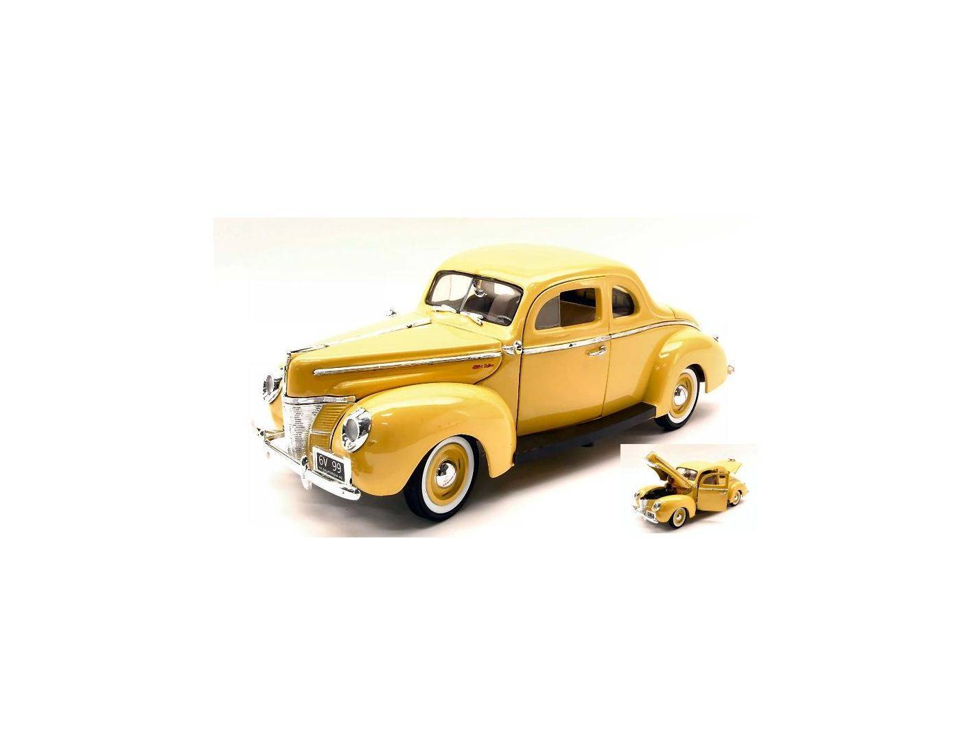 Cararama Motorama MTM73108Y FORD COUPE' 1940 YELLOW 1:18 Modellino
