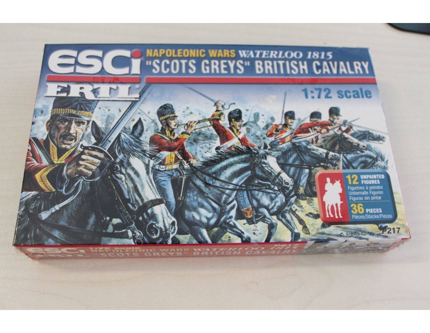 ESCI ERTL P217 NAPOLEONIC WARS WATERLOO 1815 - Scots Greys British ...