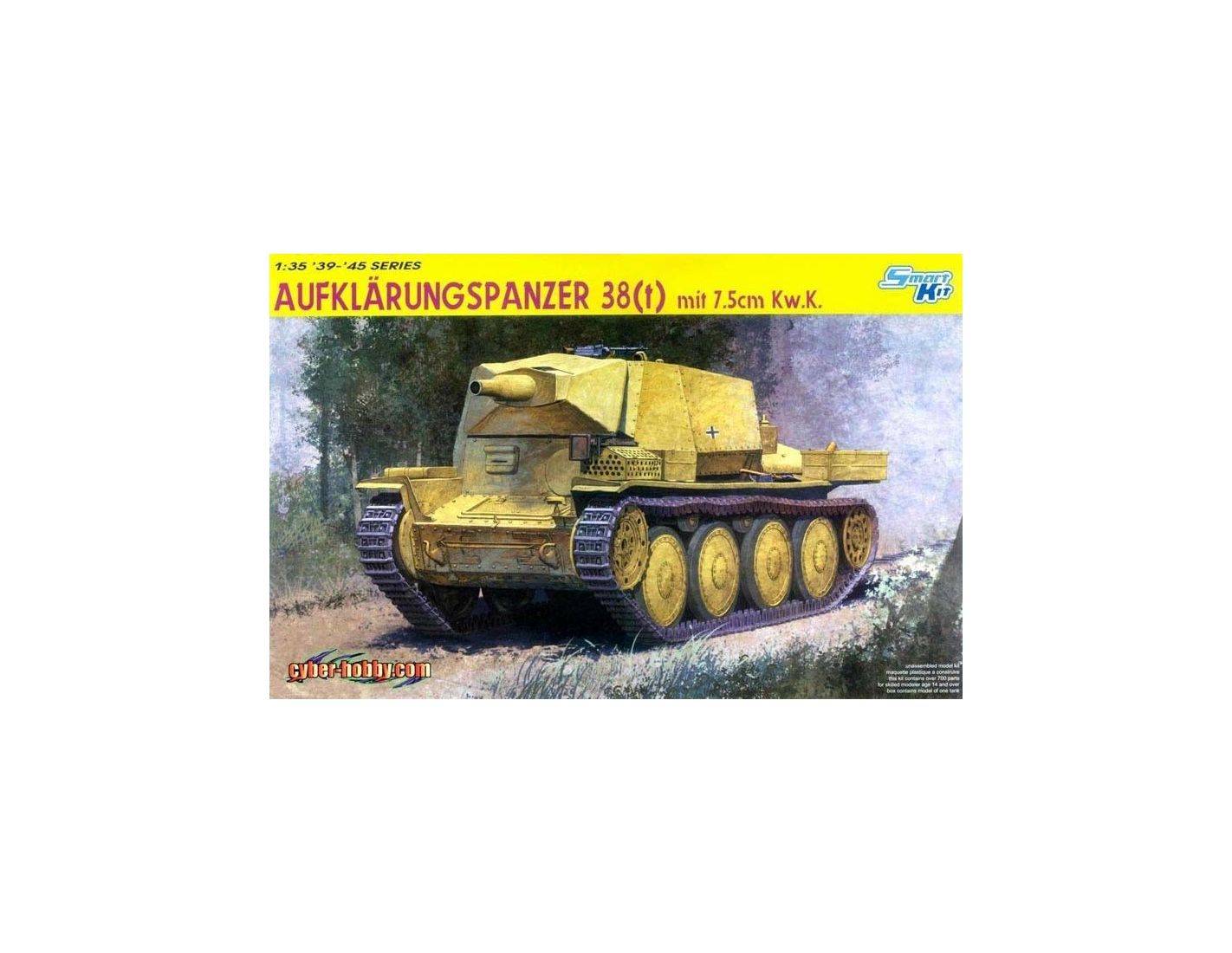 Dragon D6310 AUFKLARUNGSPANZER 38(T) MIT 7.5cm Kw.K. KIT 1:35 Kit Mezzi ...