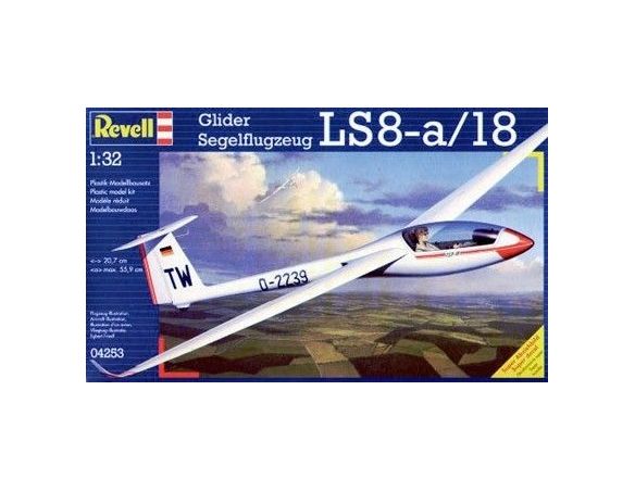 Revell RV04253 GLIDER SEGELFLUGZEUG LS8-a/18 1:32 KIT Modellino