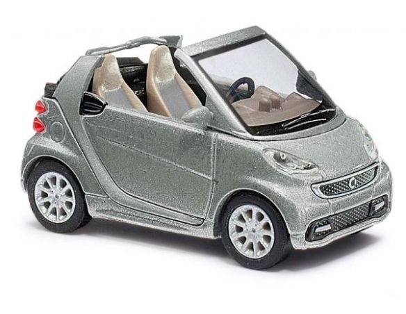 BUSCH 46272 SMART CABRIO 2012 SILVER Modellino