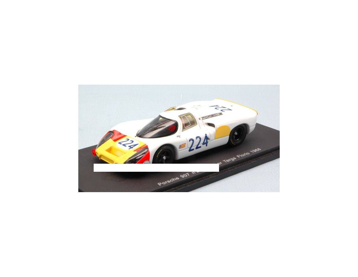 Spark Model S4160 PORSCHE 907 N.224 WINNER TARGA FLORIO 1968 V.ELFORD-U ...
