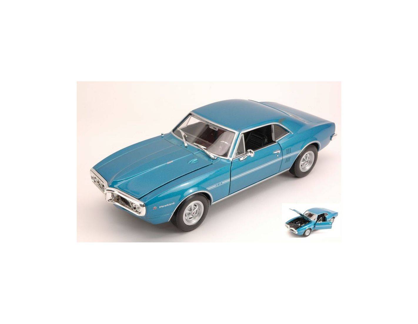 Welly WE2502BL PONTIAC FIREBIRD 1967 BLUE 1:24 Modellino
