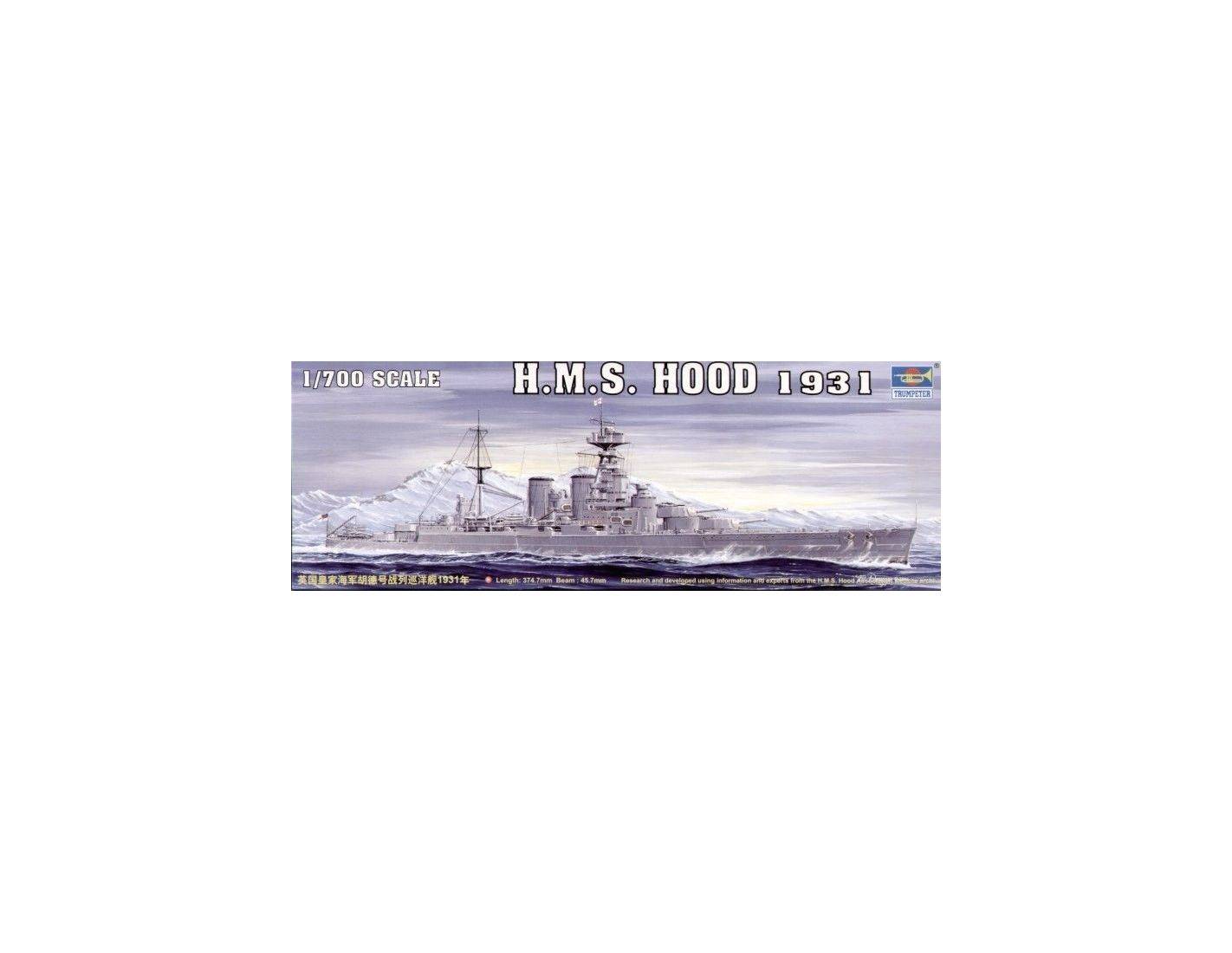 TRUMPETER 05741 HMS HOOD 1931 Modellino