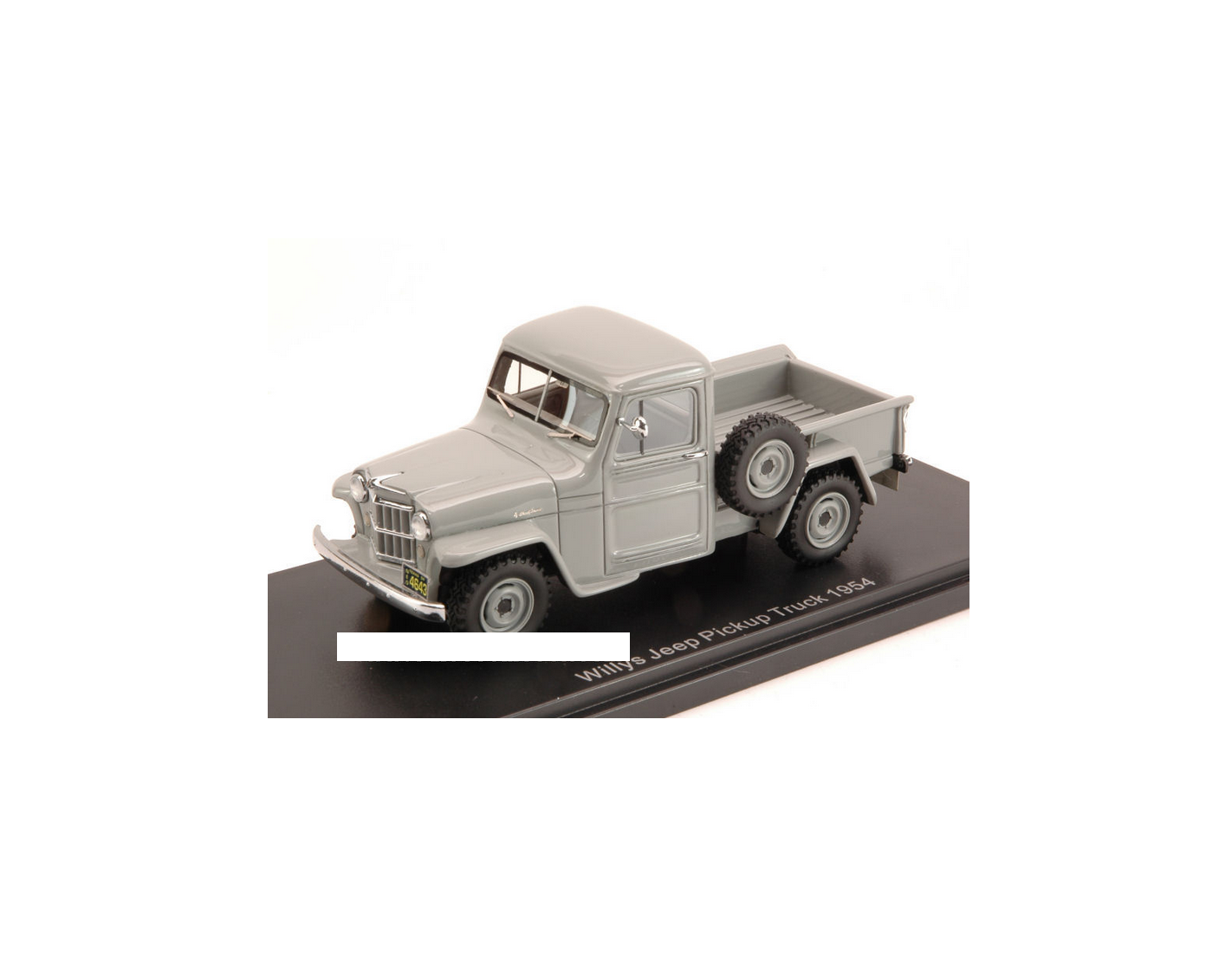 Neo Scale Models NEO44643 JEEP WILLYS PICKUP TRUCK 1954 GREY 1:43 Modellino
