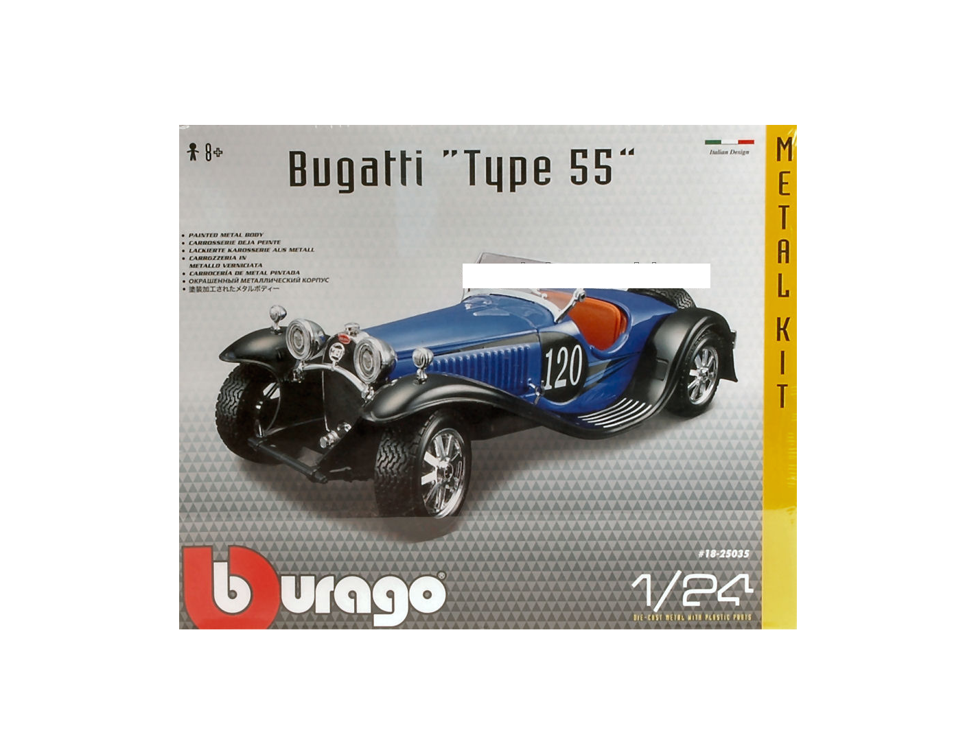 Bburago BU25035 BUGATTI TYPE 55 N.120 1932 KIT 1:24 Modellino