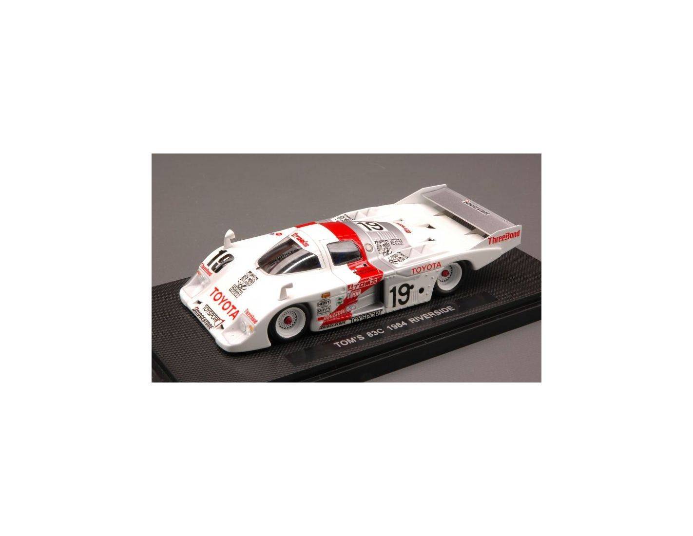 Ebbro EB44482 TOYOTA TOM'S 83C N.19 RIVERSIDE 1984 SEKIYA-HOSHINO 1:43 ...