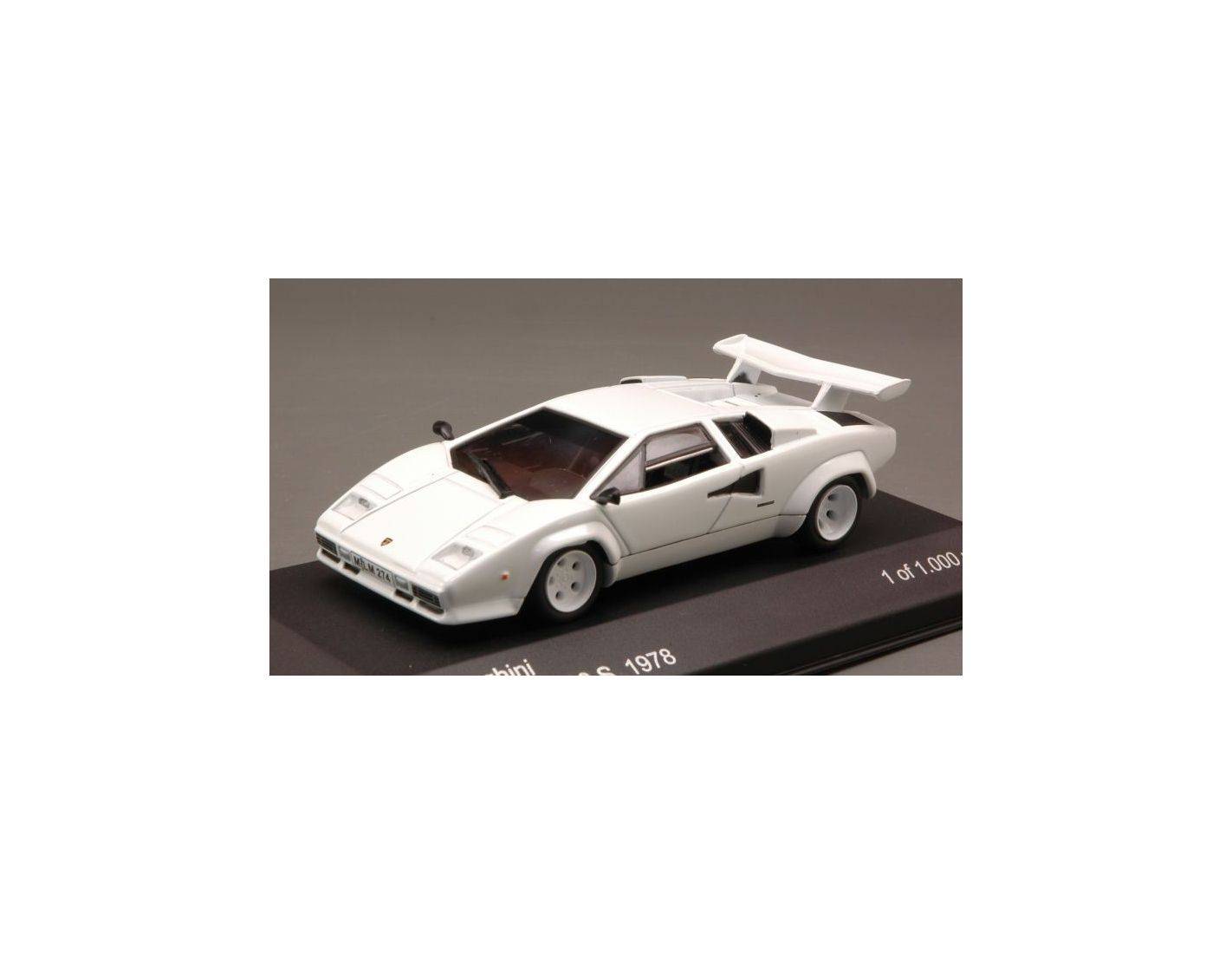 White Box WB053 LAMBORGHINI COUNTACH LP400 S 1978 WHITE 1:43 Modellino