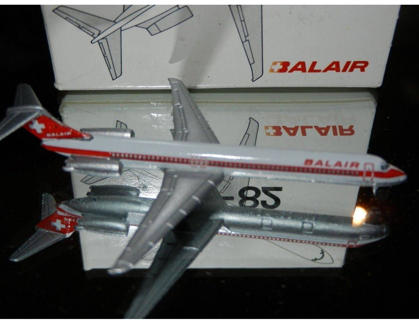 Schabak 904/055 DOUGLAS DC9 BALAIR SCHWEIZ 1/600 Modellino