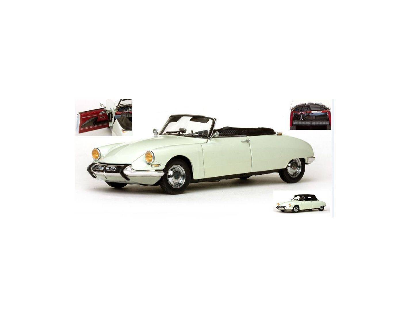 SunStar SS4745 CITROEN DS19 OPEN CONVERTIBLE 1961 WHITE 1:18 Modellino
