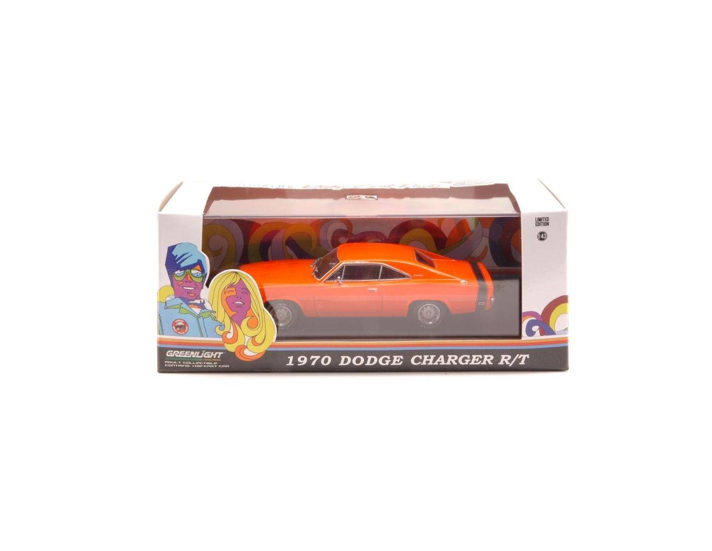 Greenlight GREEN86302 DODGE CHARGER R/T 1970 ORANGE 1:43 Modellino