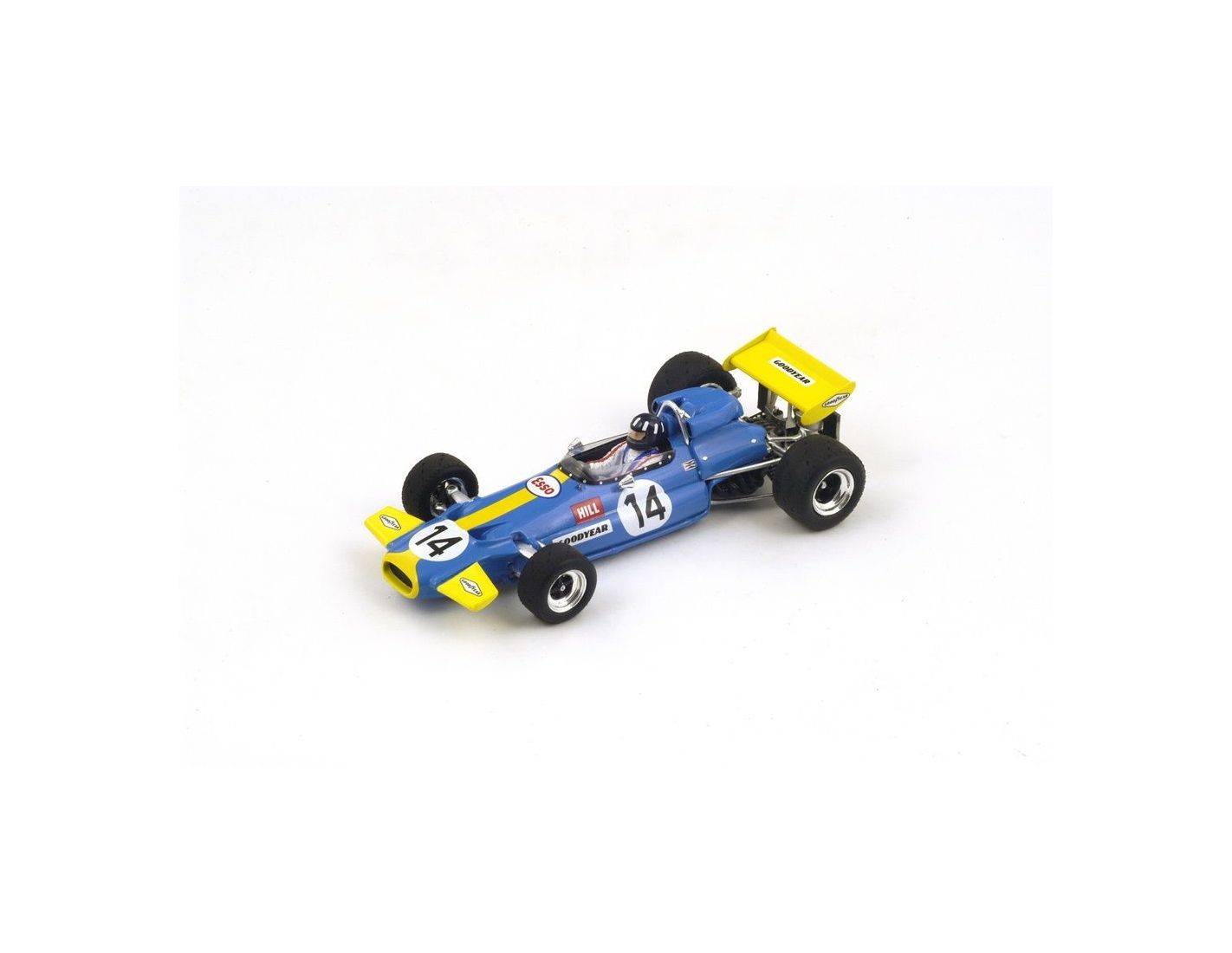 Spark Model S4338 BRABHAM BT33 G.HILL 1971 N.14 9th SOUTH AFRICAN GP 1:43 Modellino