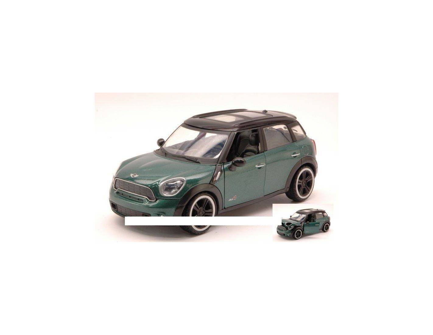Motormax MTM73353GR MINI COOPER S COUNTRYMAN 2011 GREEN VERDE ROOF 1:24 ...