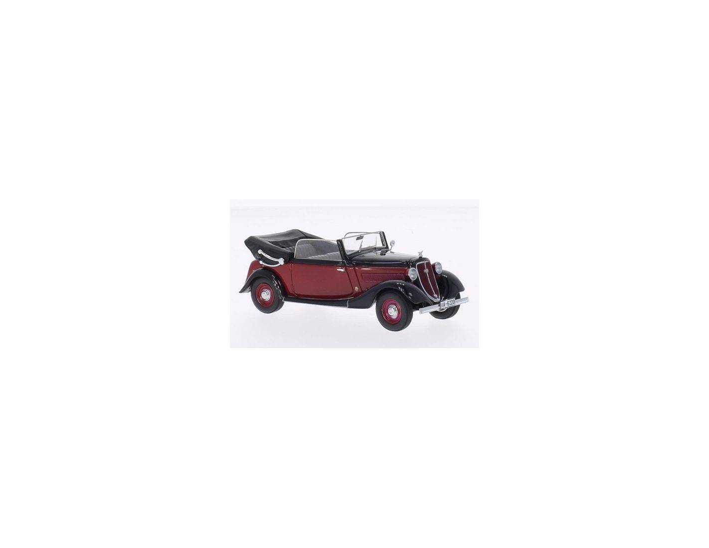 Neo Scale Models NEO46220 WANDERER W240 CONVERTIBLE BLACK/RED 1:43 ...
