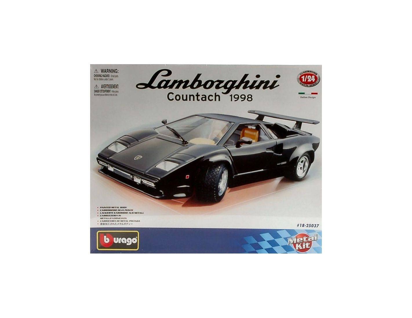 Bburago BU25037 LAMBORGHINI COUNTACH 1998 KIT 1:24 Modellino
