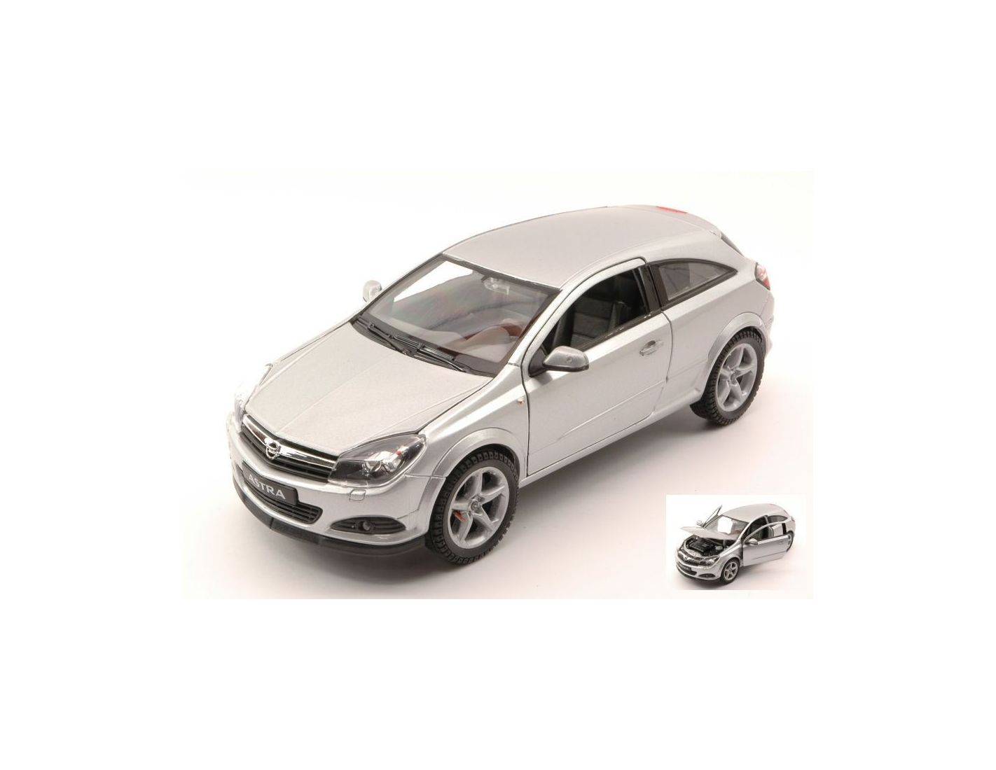 Welly WE2469S OPEL ASTRA GTC 2005 SILVER 1:24 Modellino