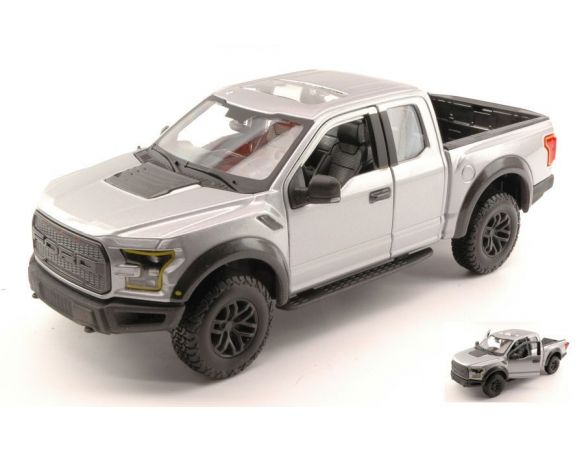 Maisto MI31710S FORD RAPTOR 2017 SILVER 1:24 Modellino