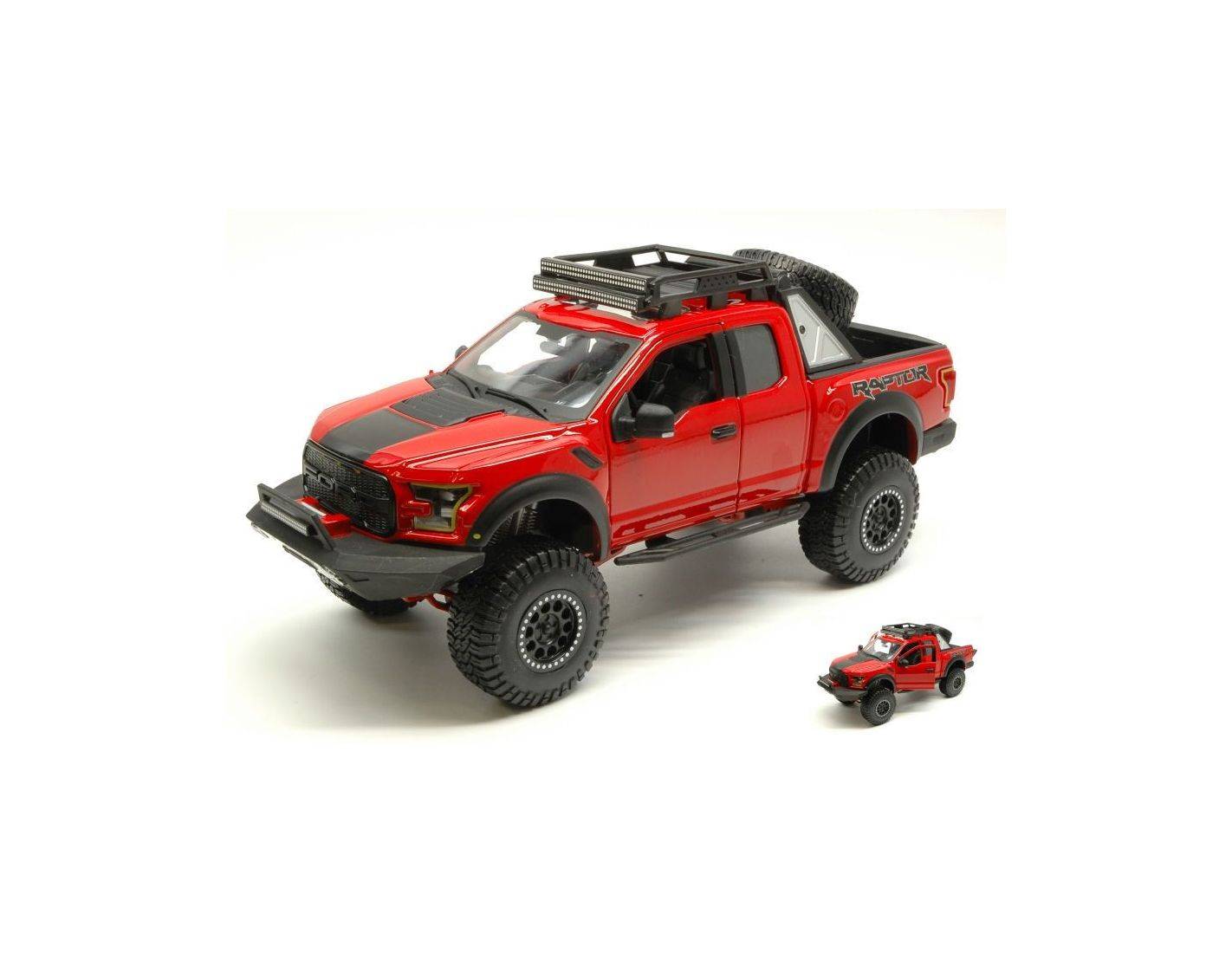 Maisto MI32521R FORD F-150 RAPTOR 2017 RED 1:24 Modellino