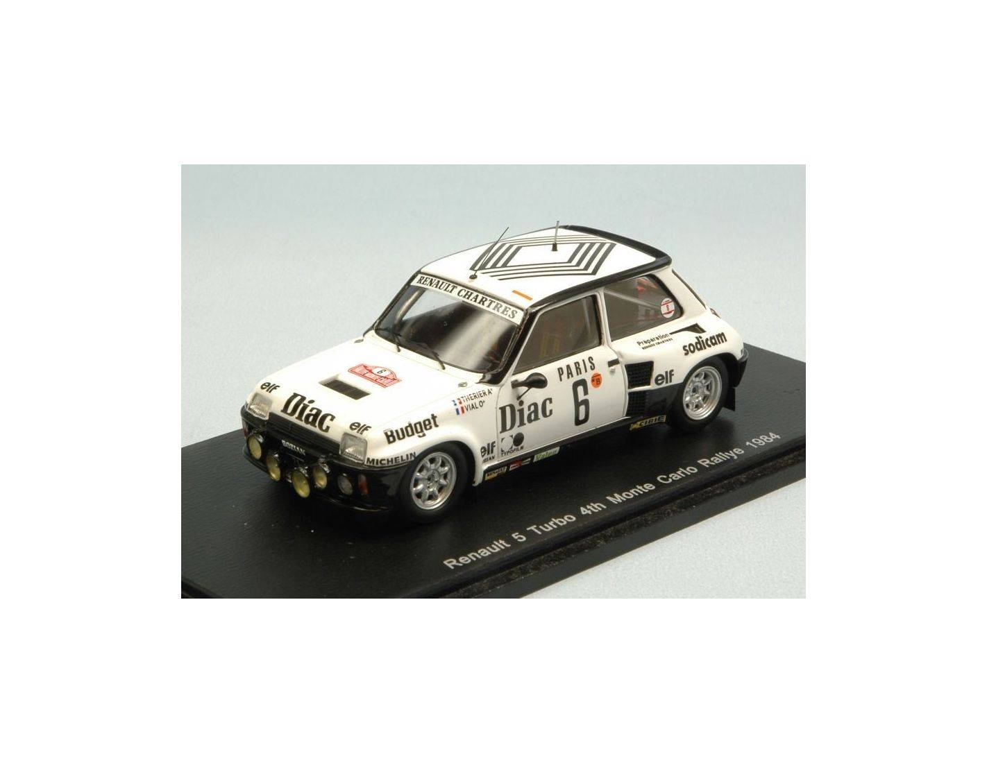 Spark Model S3861 RENAULT 5 TURBO N.6 4th MONTE CARLO 1984 J.L.THERIER ...