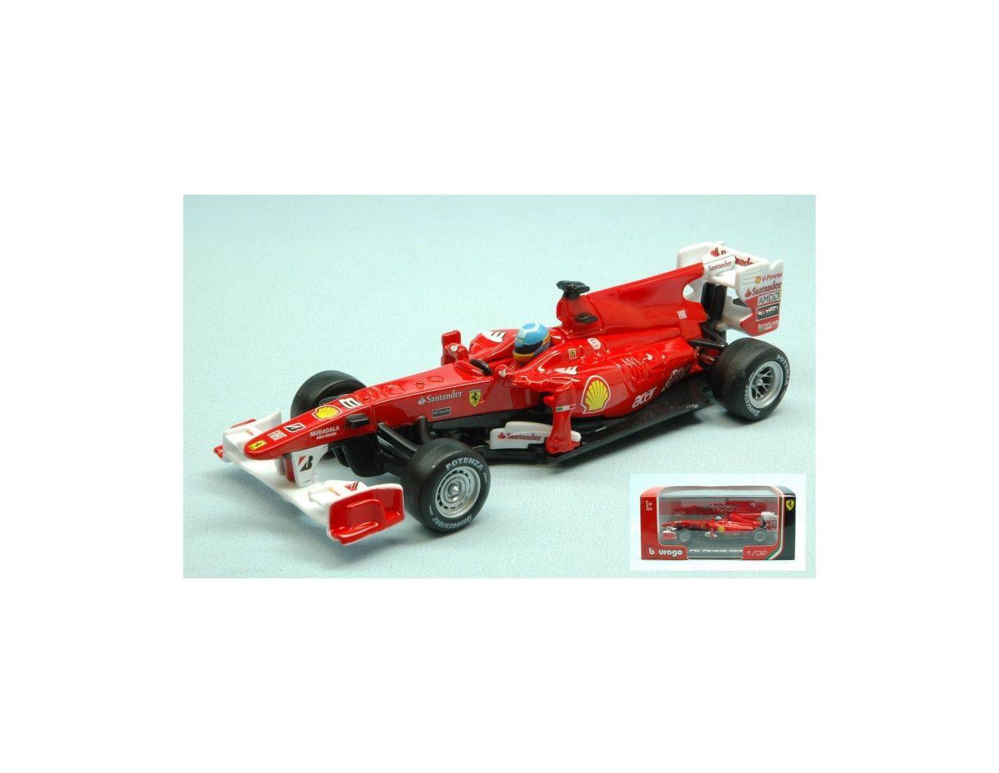 Bburago BU46810-12 FERRARI F2012 FERNANDO ALONSO 2012 N.5 1:32 Modellino