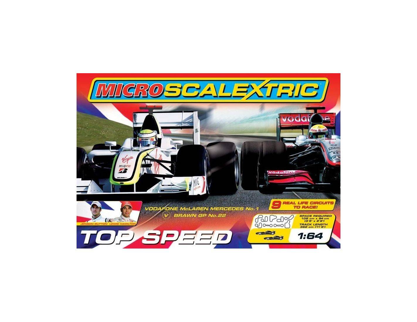 Scalextric G1060 Pista Elettrica Micro TopSpeed MCLAREN 1/34 RADIOCOMANDO