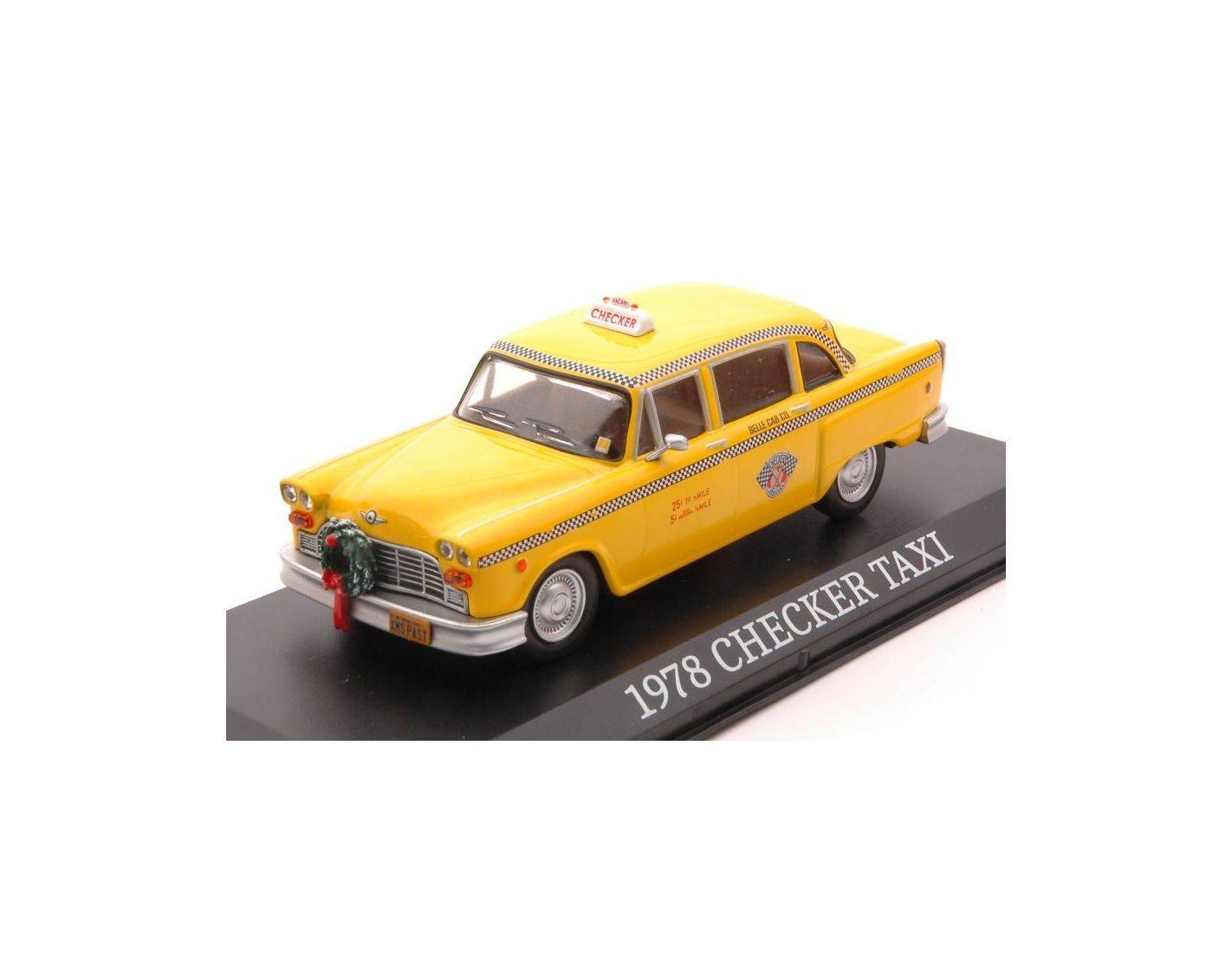 Greenlight GREEN86075 CHECKER TAXI 1978 SCROOGED 1988 1:43 Modellino