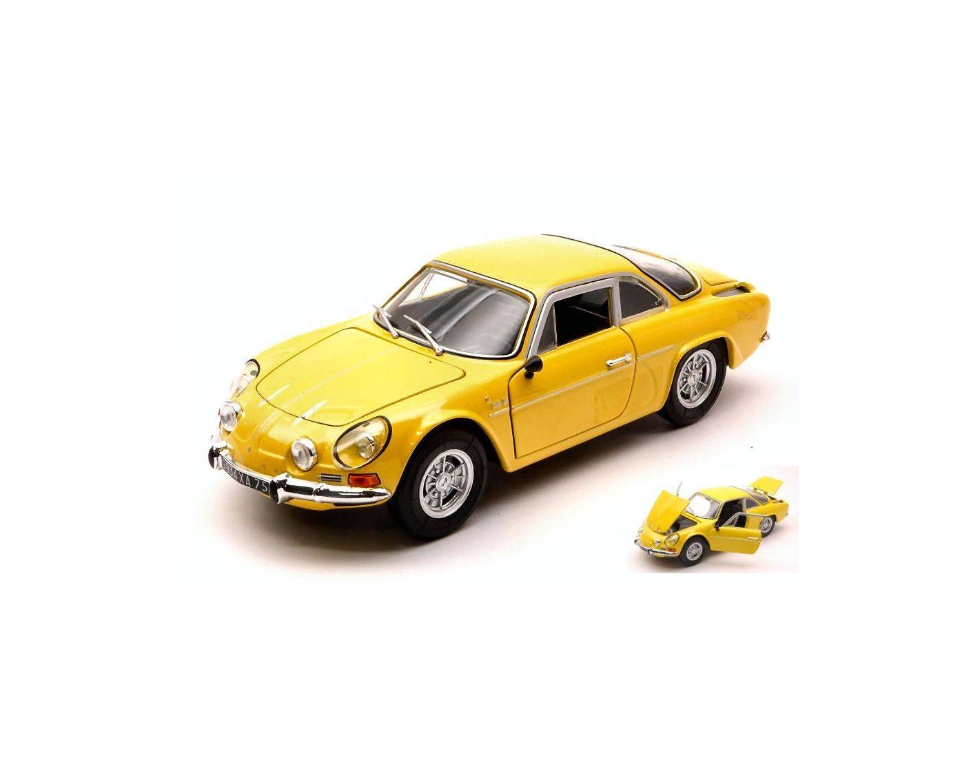 Nostalgie NT063 RENAULT ALPINE A110 1600 S 1971 YELLOW 1:24 Modellino