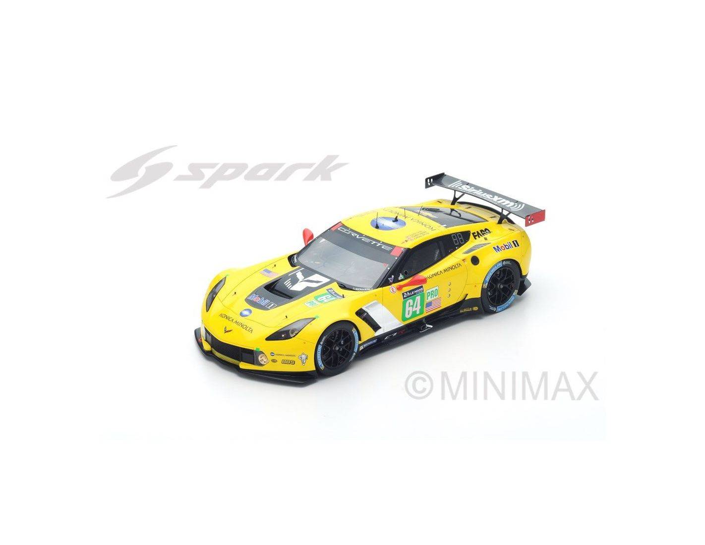 Spark Model S18199 CORVETTE C7.R N.64 WINNER LMGTE LM 2015 O.GAVIN-T ...