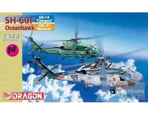 Dragon 4601 SH-60F HS-14 "Chargers" + Oceanhawk HSL-51 "Warlords" 1:144 ...