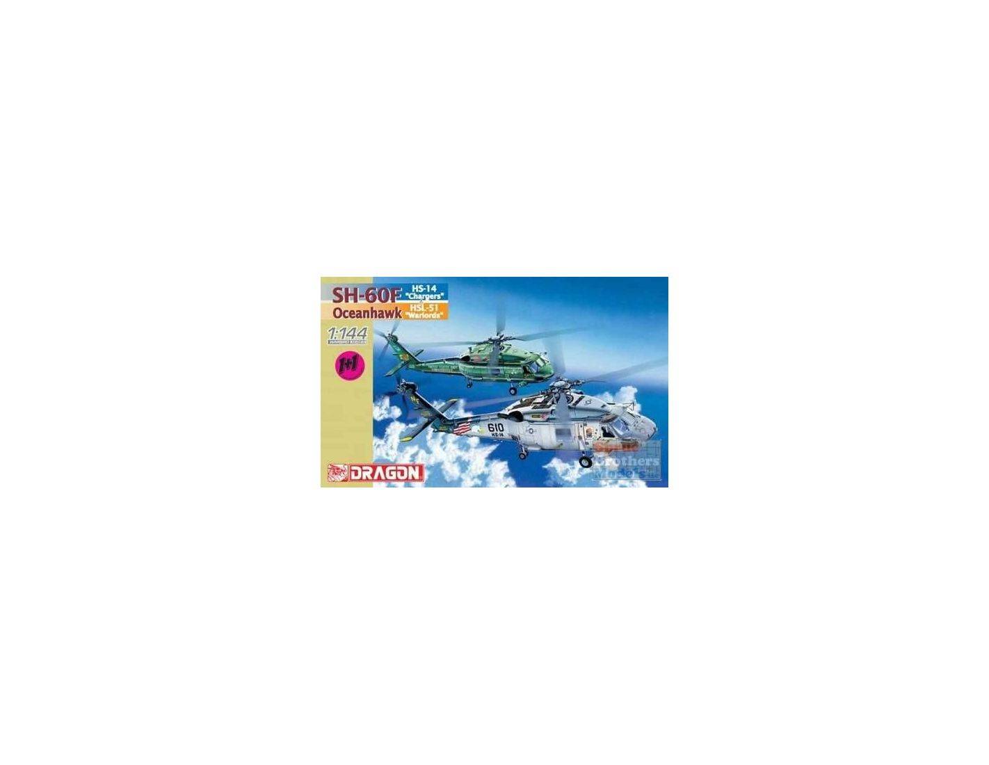Dragon 4601 SH-60F HS-14 "Chargers" + Oceanhawk HSL-51 "Warlords" 1:144 ...