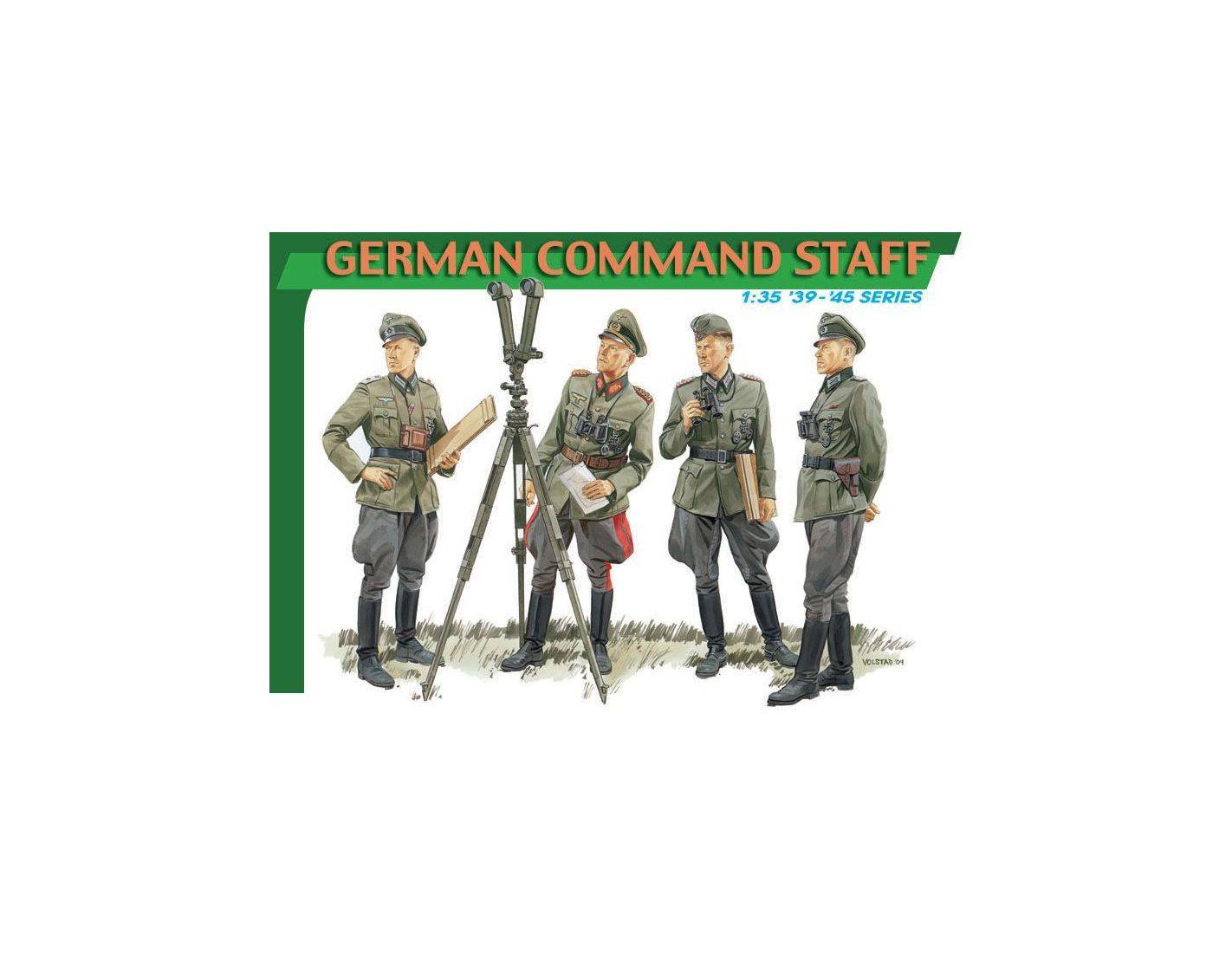 Dragon D6213 GERMAN COMMAND STAFF KIT 1:35 Modellino