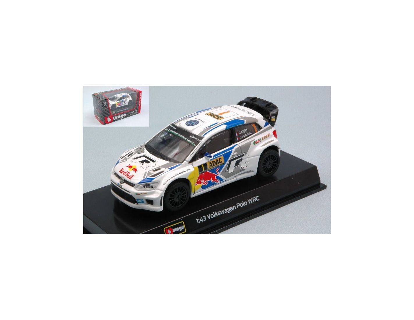 Bburago BU38019 VW POLO WRC N.1 2014 S.OGIER-J.INGRASSIA 1:43 Modellino