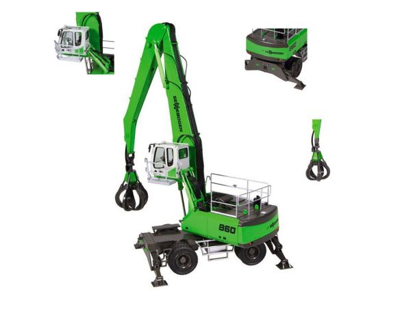 NZG NZG894 RAGNO SENNEBOGEN 860M 1:50 Modellino