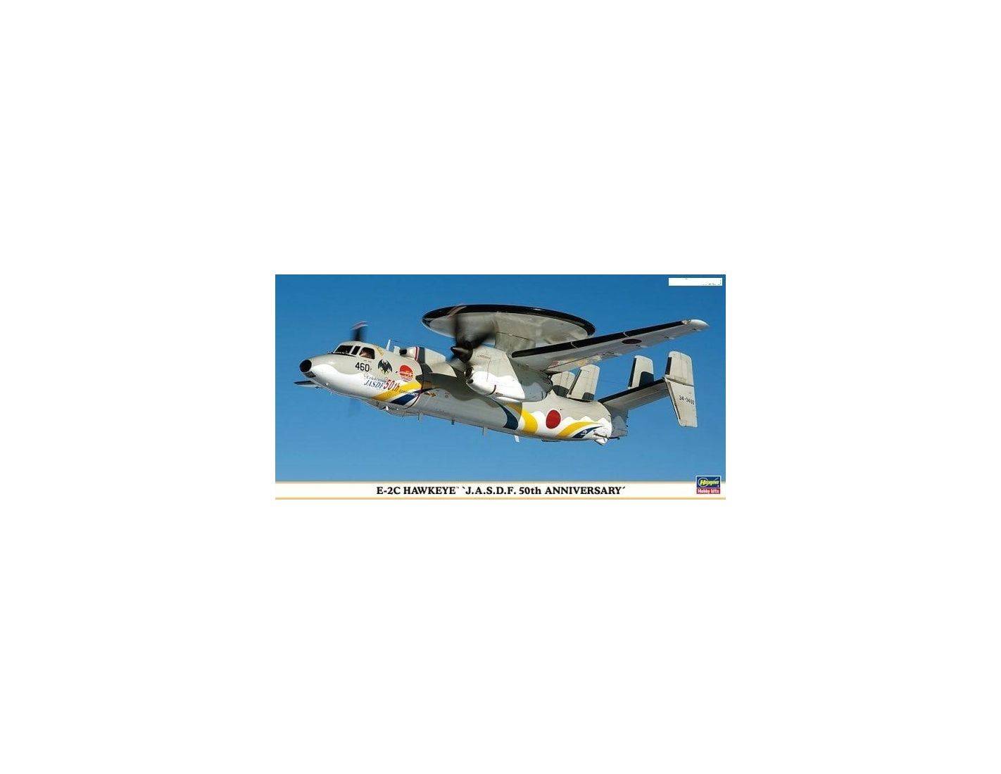 HASEGAWA 00988 E-2C HAWKEYE J.A.S.D.F. 50th ANNIVERSARY 1:72 KIT Modellino