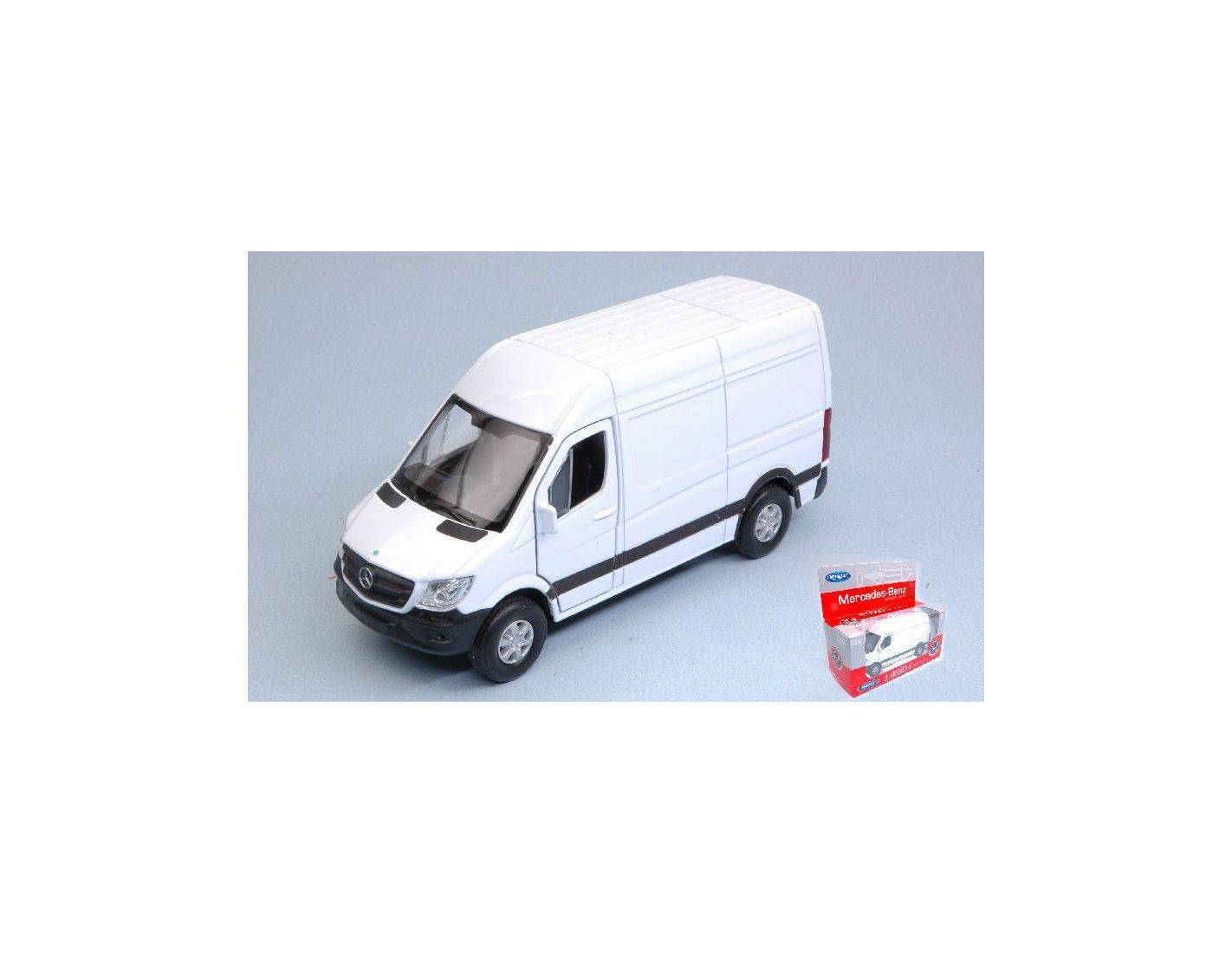 Welly WE43730W MERCEDES SPRINTER PANEL VAN cm 11 WHITE 1:34-39 Modellino